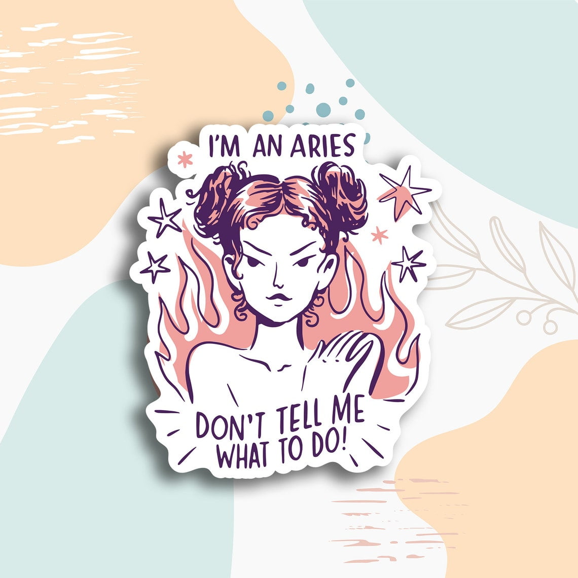 Maneki Aries Zodiac Er, Zodiac Friend Gift, Planner Decals, Birthday ...