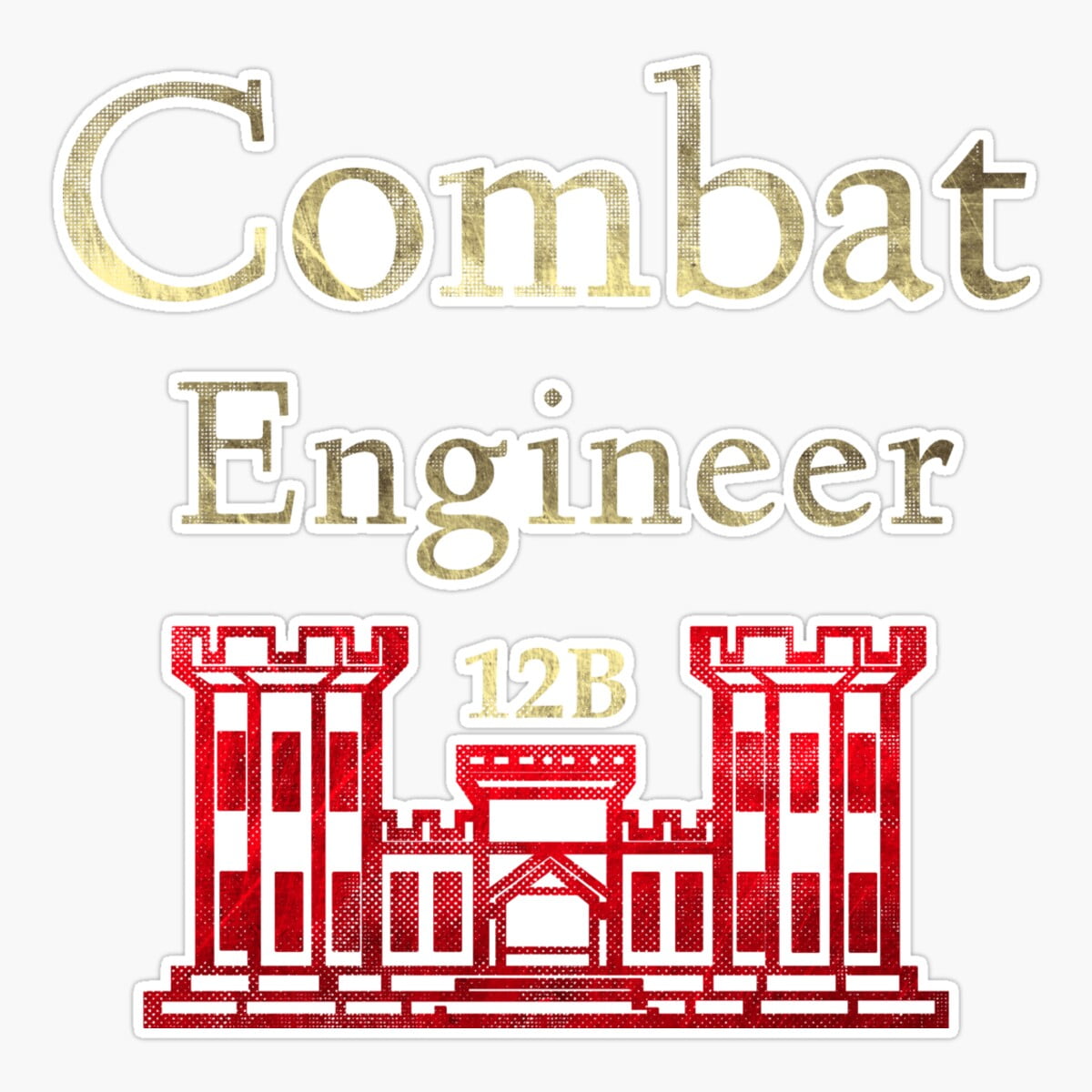 Maneki Army Combat Engineer Er, Phone Decal Water Bottle Stickers Car ...