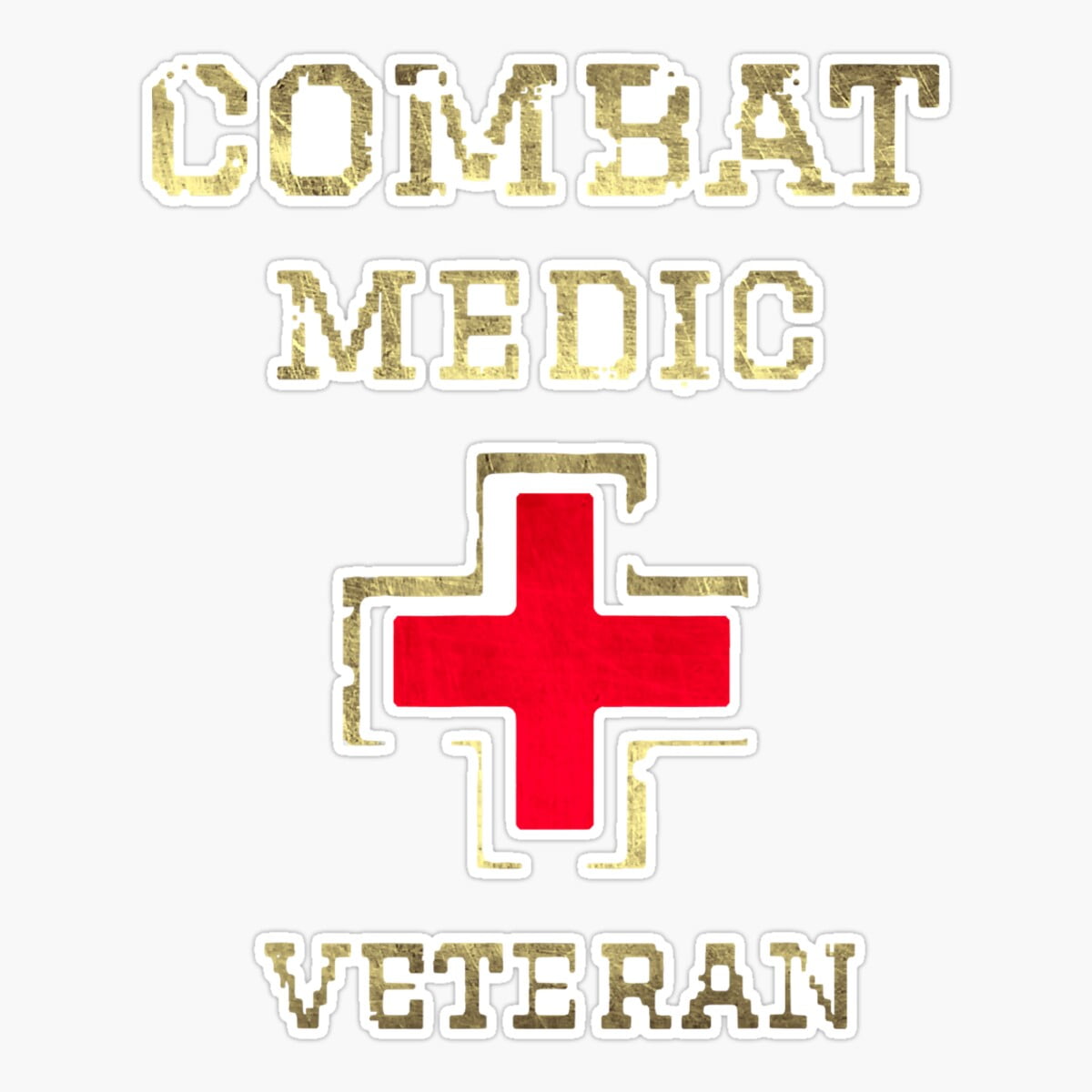 Maneki Army Combat Medic Veteran Military Er, Phone Decal Water Bottle ...