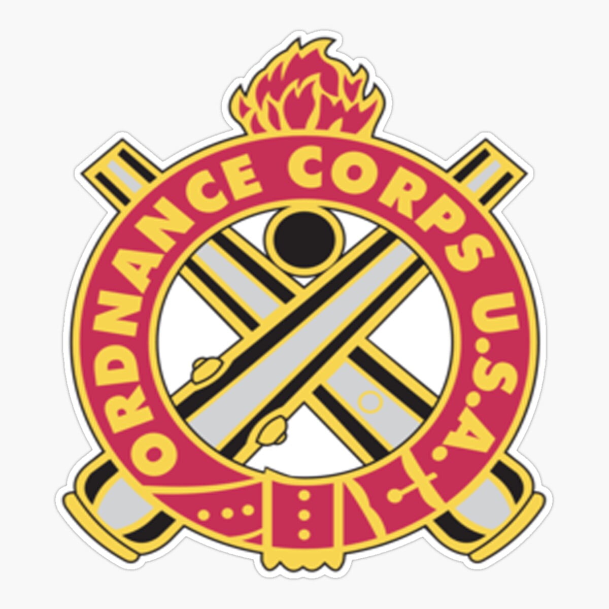 Maneki Army Ordnance Corps Er, Phone Decal Water Bottle Stickers Car ...