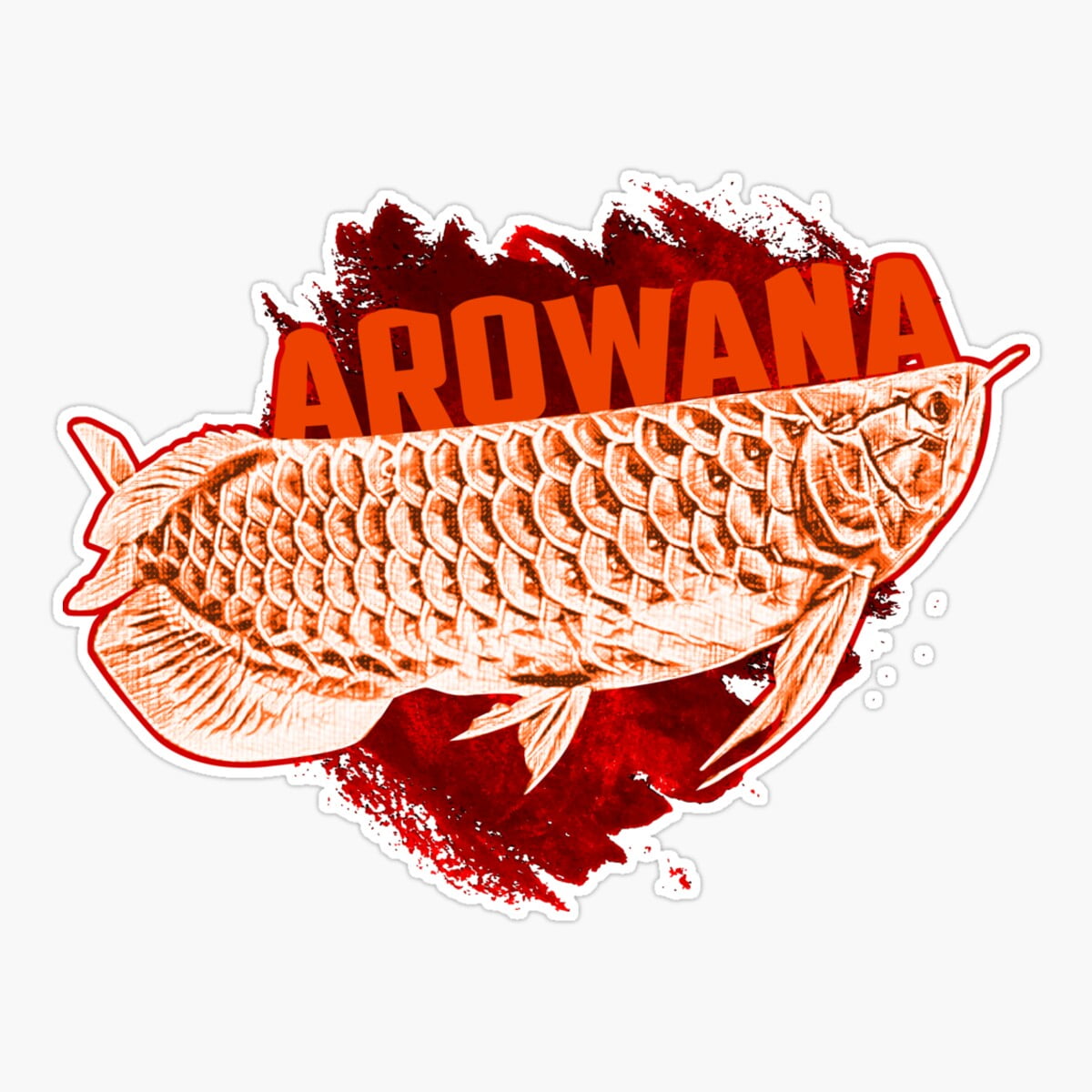 Maneki Arowana Ish Er, Phone Decal Water Bottle Stickers Car Decals ...