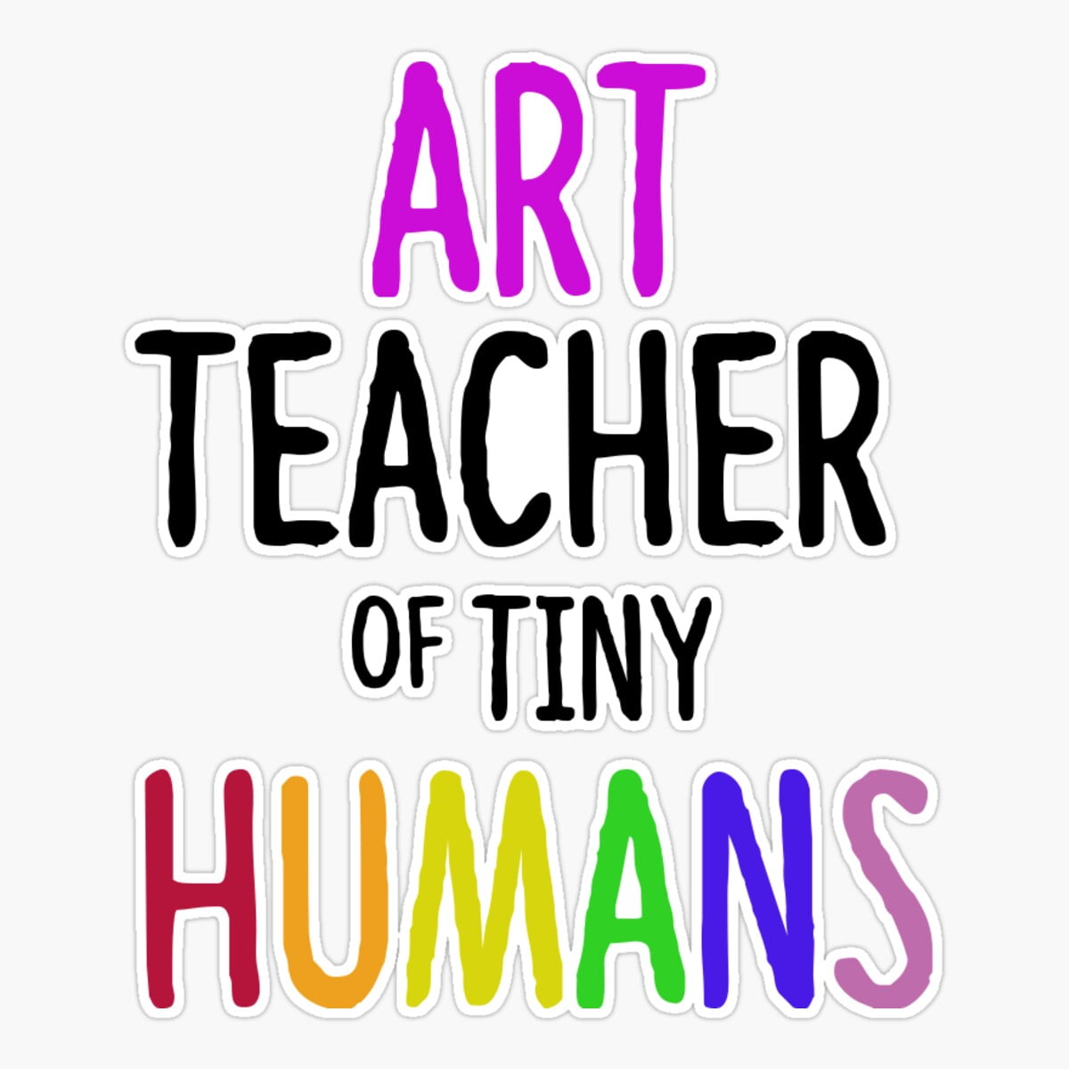 Maneki Art Teacher Of Tiny Humans Er, Phone Decal Water Bottle Stickers ...