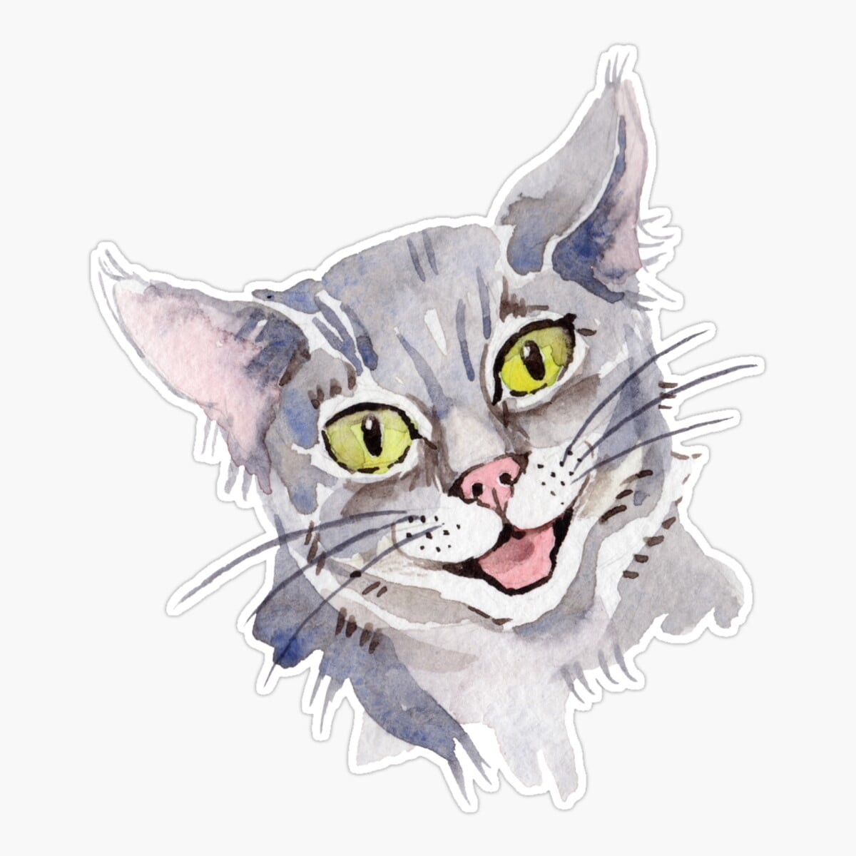 Maneki Artistic Cat Portraits-Git Idea Or Cat Lovers, Men, Women And ...