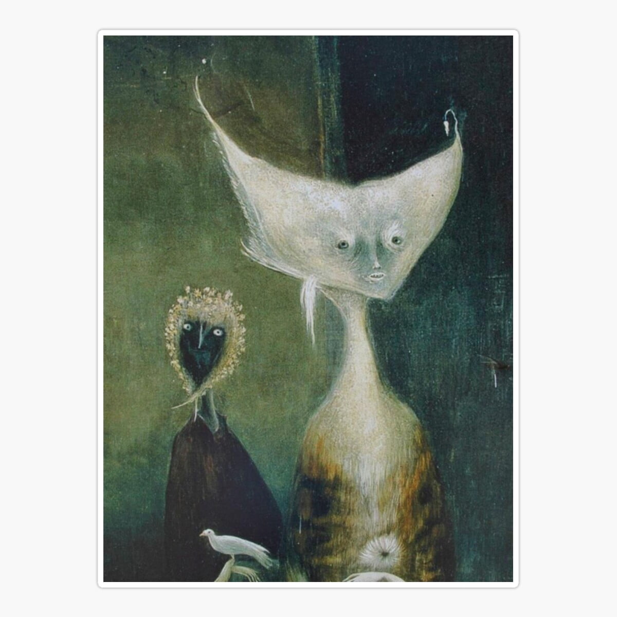 Maneki Artwork By Leonora Carrington Leonora Carrington Er, Phone Decal ...