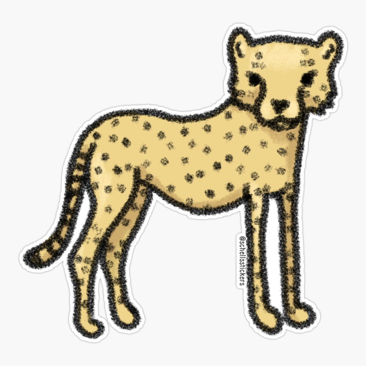 Maneki Asiatic Cheetah Er, Phone Decal Water Bottle Stickers Car Decals ...