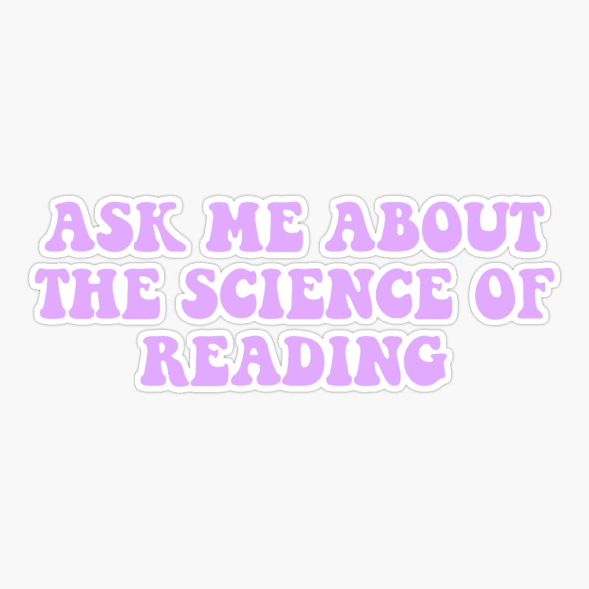 Maneki Ask Me About The Science O Reading Sticker, Phone Decal Water ...