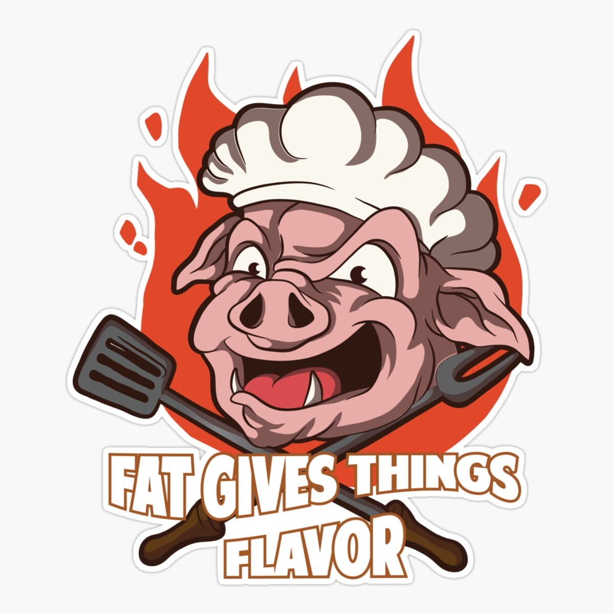 Maneki At Gives Things Lavor Grill Bbq Barbecue Cook Unny Che Sticker ...