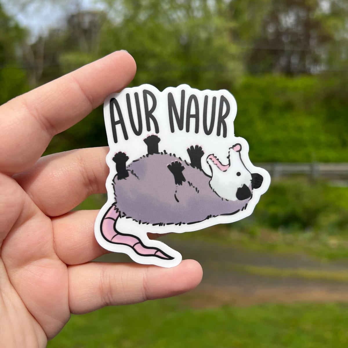 Maneki Aur Naur Possum Sticker, Funny Sticker, , Sticker For Laptop ...