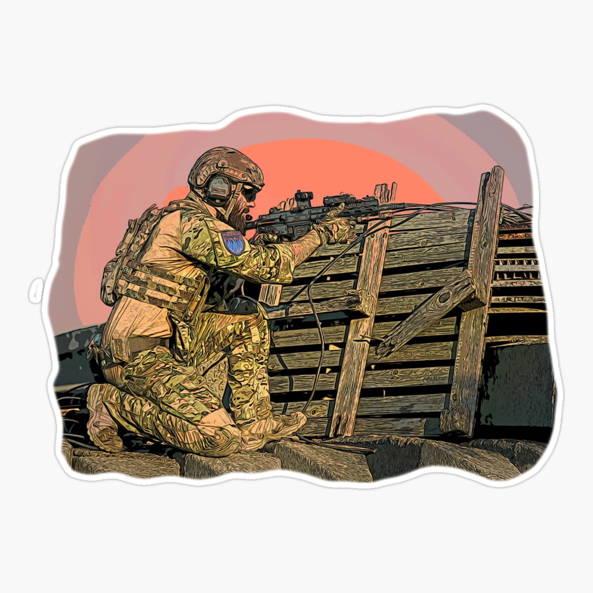 Maneki Australian Armycommando Afghanistan Er, Phone Decal Water Bottle ...