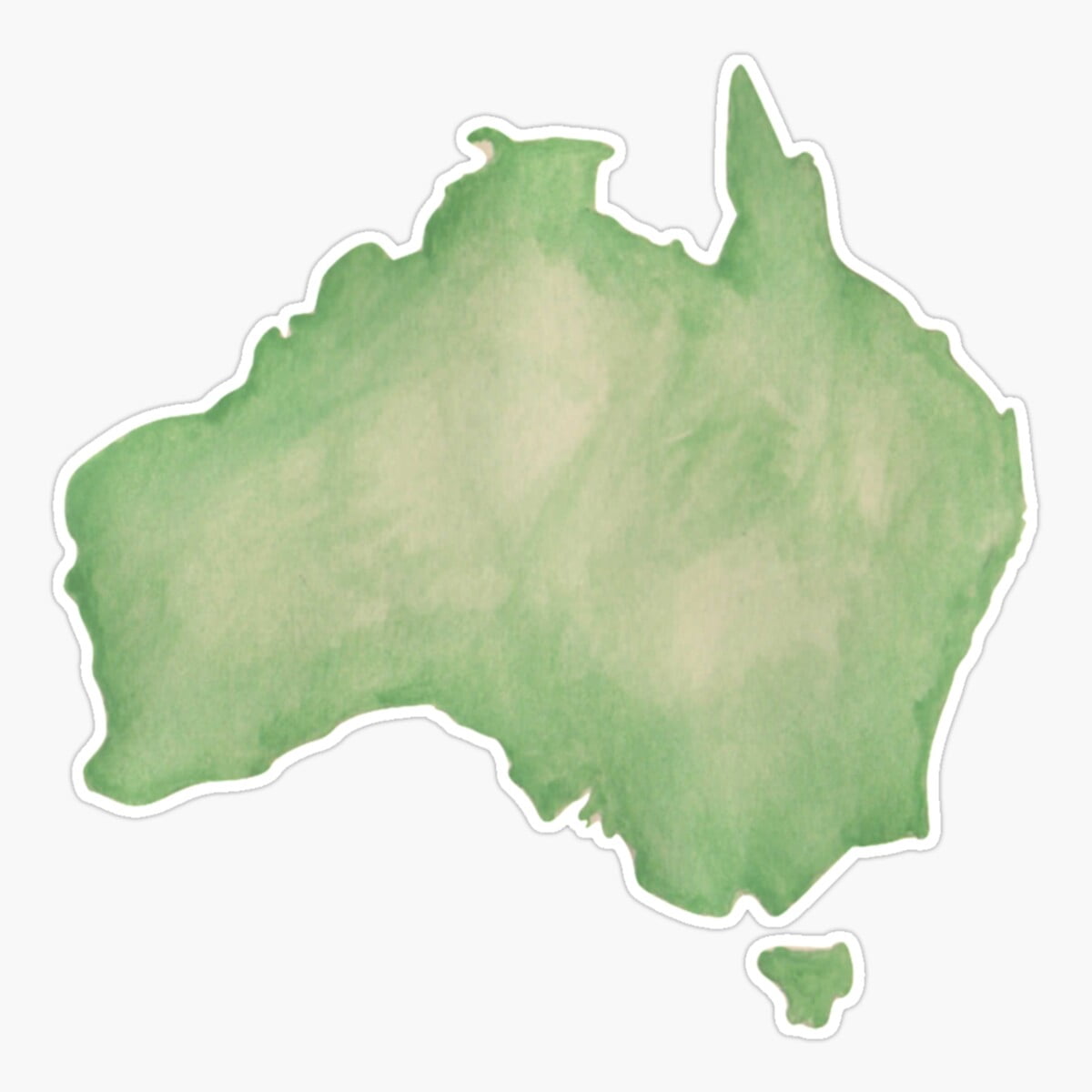 Maneki Australian Map Sticker, Phone Decal Water Bottle Stickers Car ...