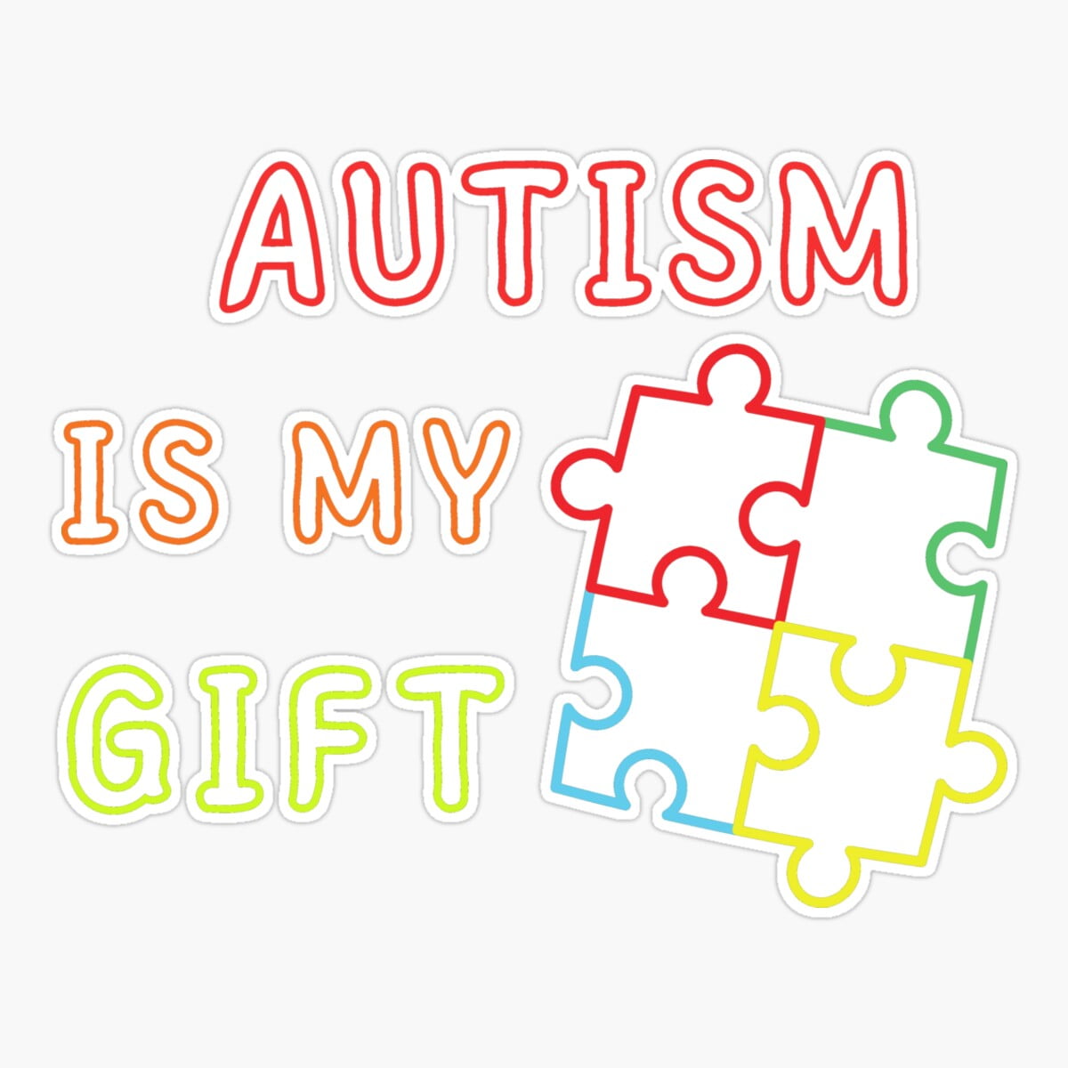 Maneki Autism Awareness Rainbow Shirt Pride Autistic Adhd Aspergers ...