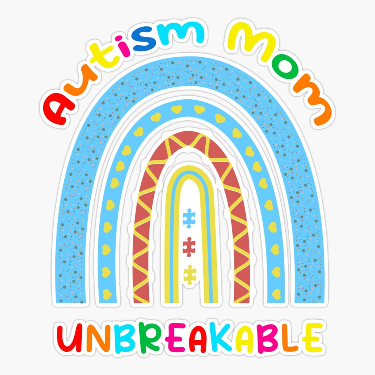 Maneki Autism Mom Unbreakable - Autism Awareness Er, Phone Decal Water ...