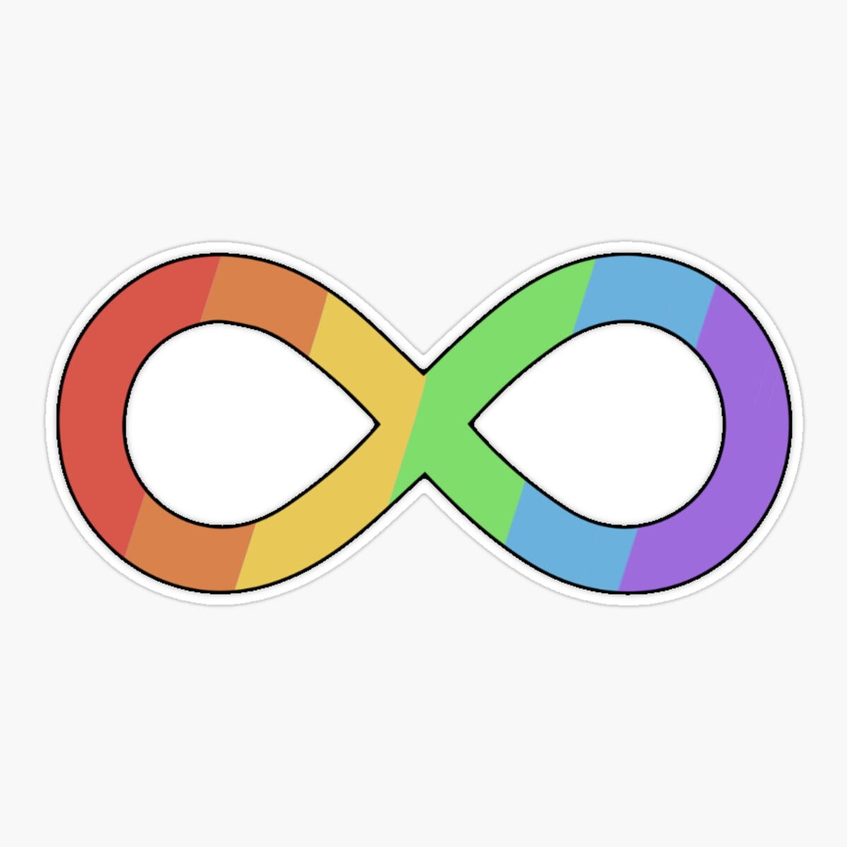 Maneki Autism Pride Infinity Symbol Er, Phone Decal Water Bottle ...