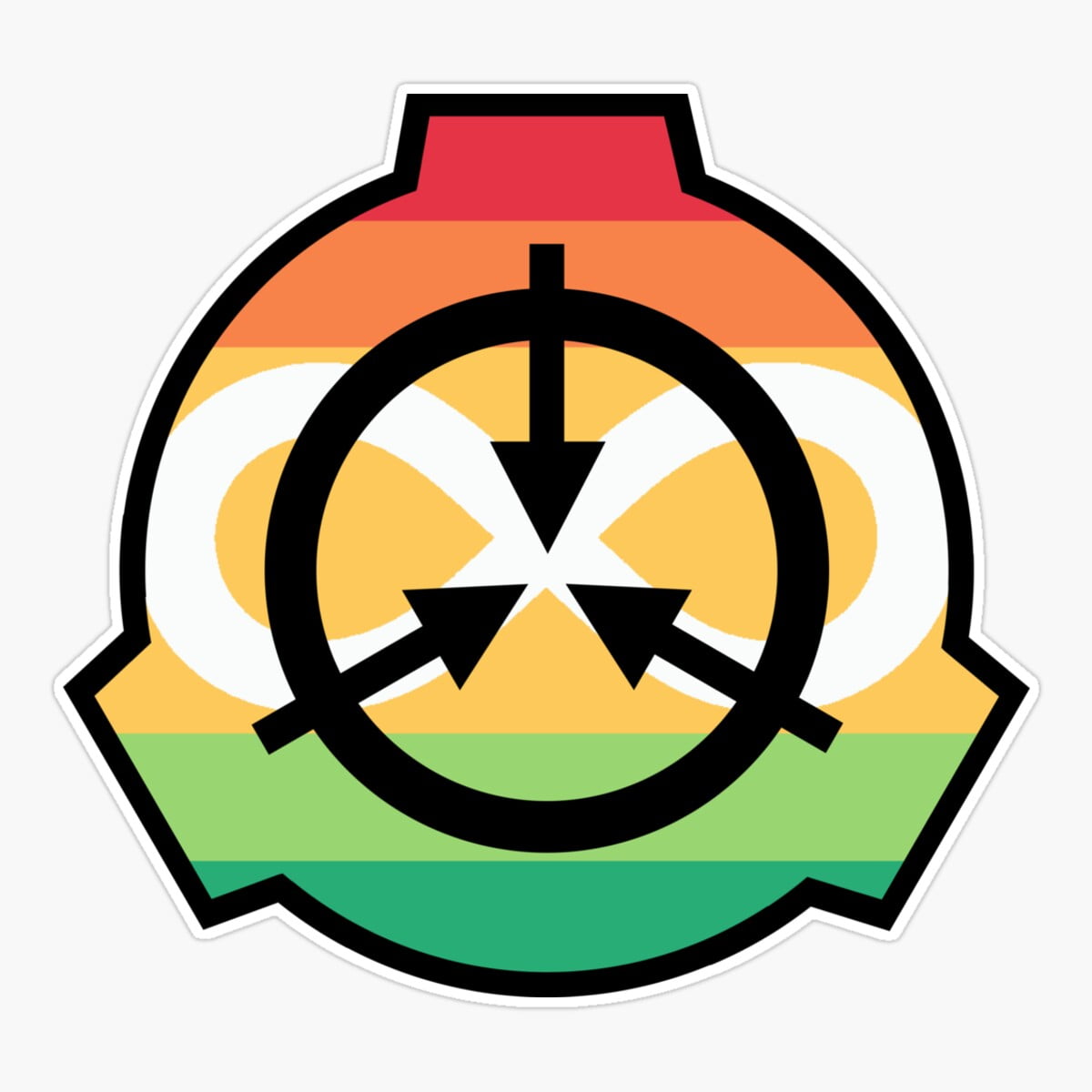 Maneki Autism Scp Logo Er, Phone Decal Water Bottle Stickers Car Decals ...