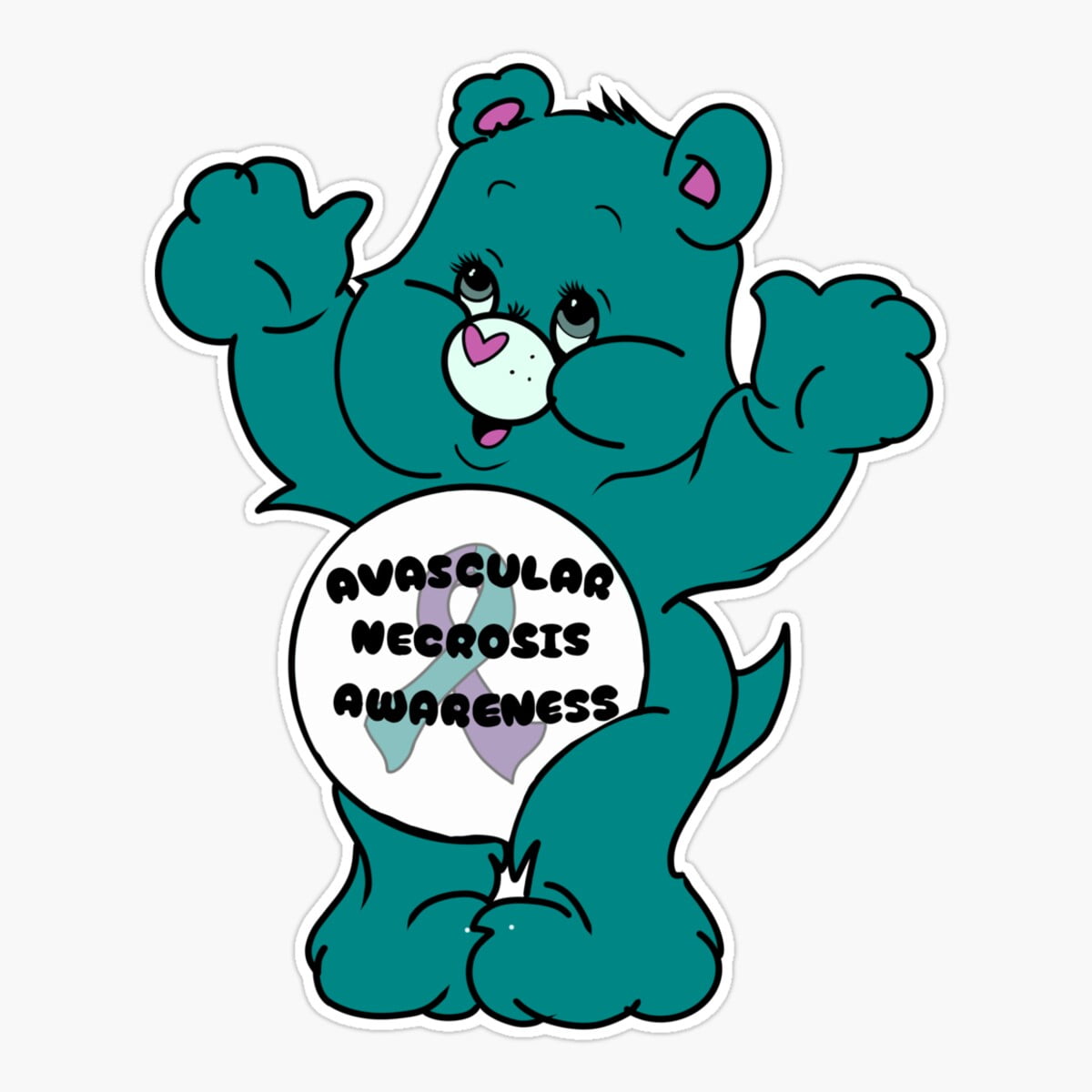 Maneki Avascular Necrosis Awareness Er, Phone Decal Water Bottle ...