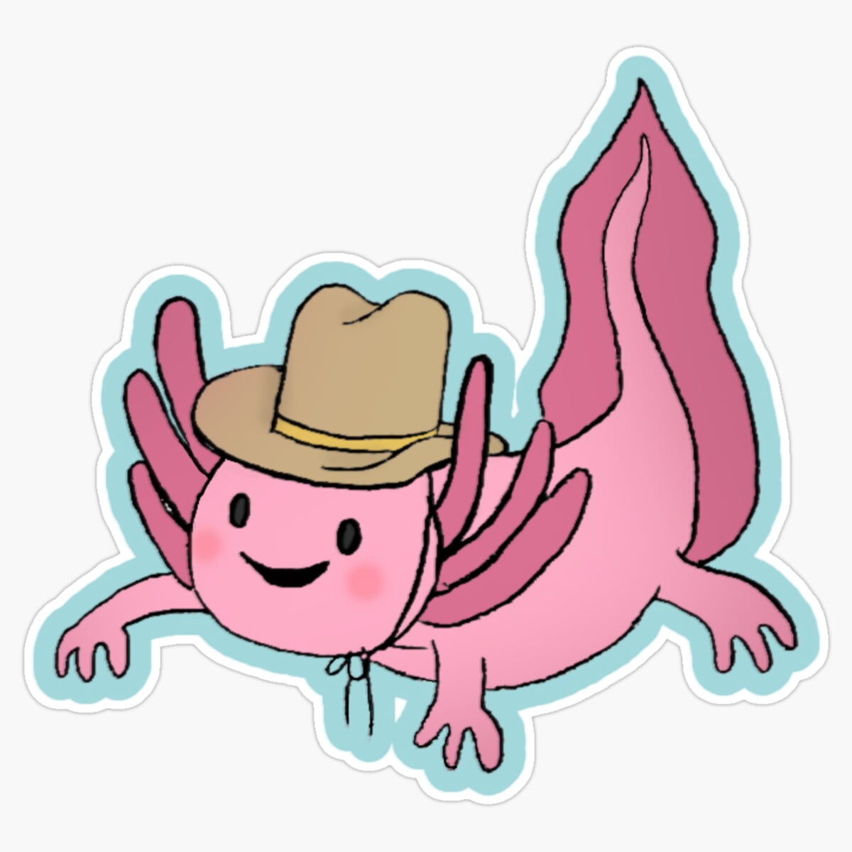 Maneki Axolotl Er, Phone Decal Water Bottle Stickers Car Decals, Funny ...