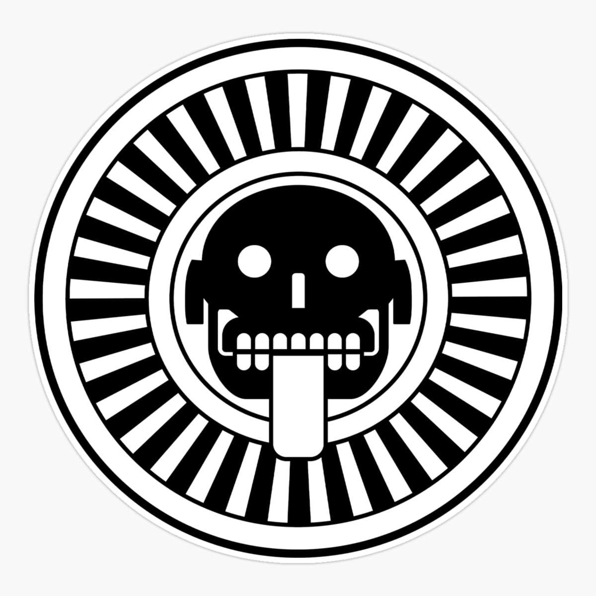 Maneki Aztec Death God Mictlantecuhtli Design Sticker, Phone Decal ...