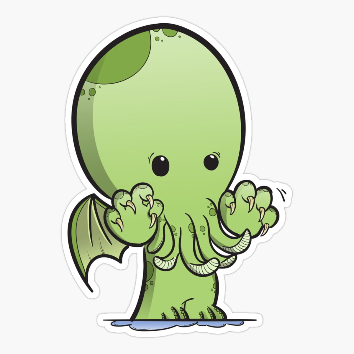 Maneki Baby Cthulhu Sticker, Phone Decal Water Bottle Stickers Car ...