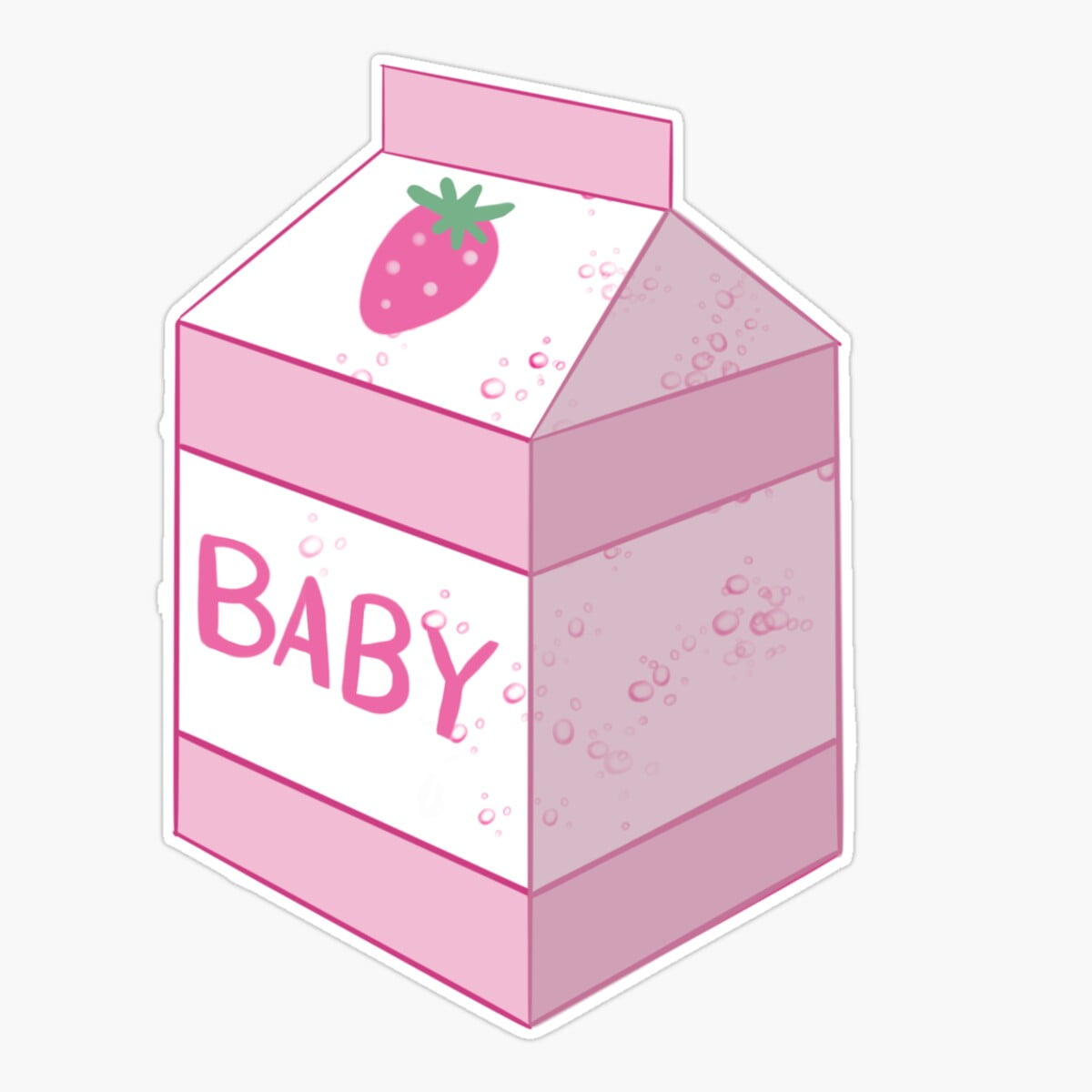 Maneki Baby Strawberry Milk Er, Phone Decal Water Bottle Stickers Car ...