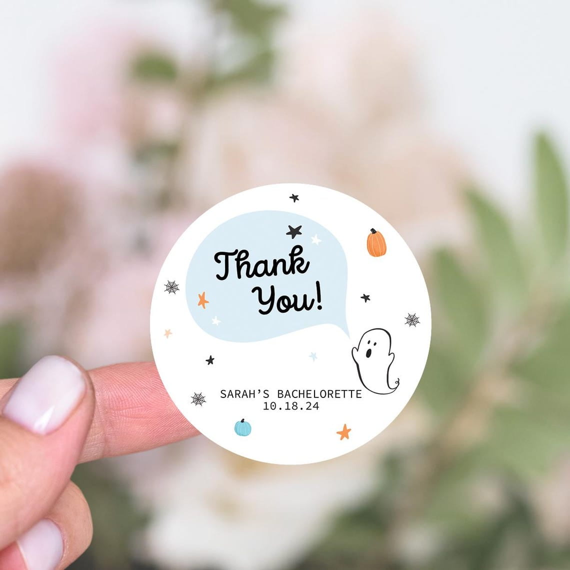 Maneki Bachelorette Party Favor Ers, Cute Ghost Thank You Ers ...