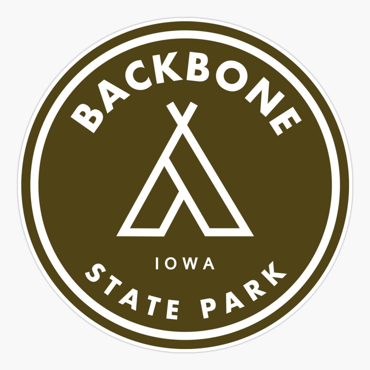 Maneki Backbone State Park Iowa Tent Er, Phone Decal Water Bottle ...