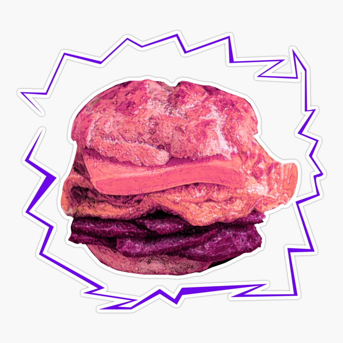 Maneki Bacon Egg And Cheese Sticker, Phone Decal Water Bottle Stickers ...