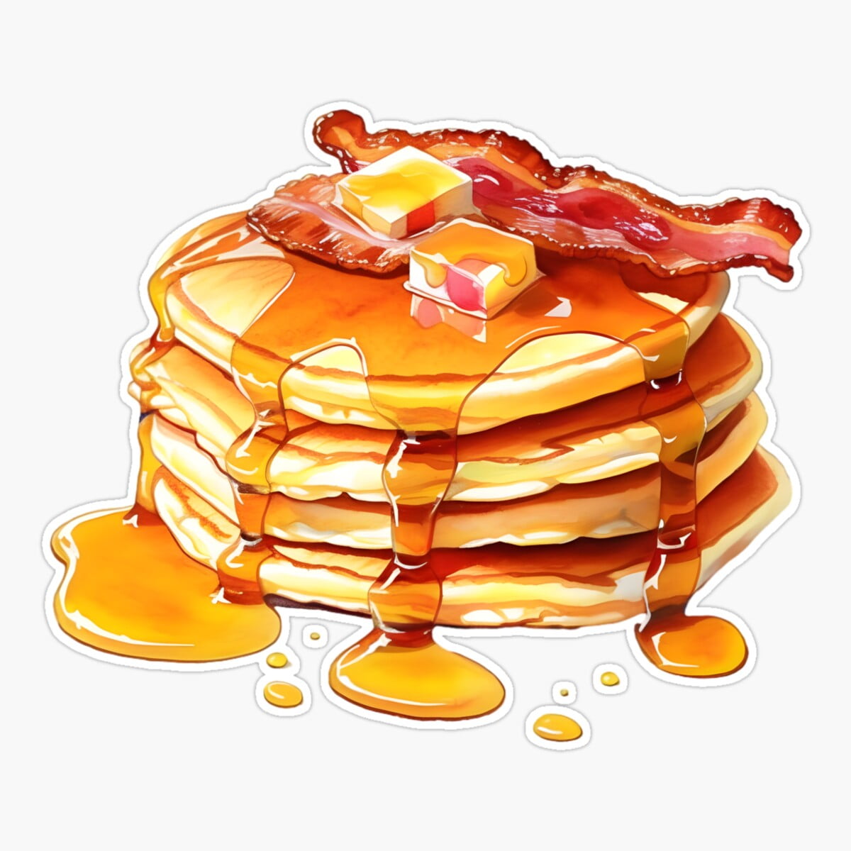 Maneki Bacon Pancake Er, Phone Decal Water Bottle Stickers Car Decals ...