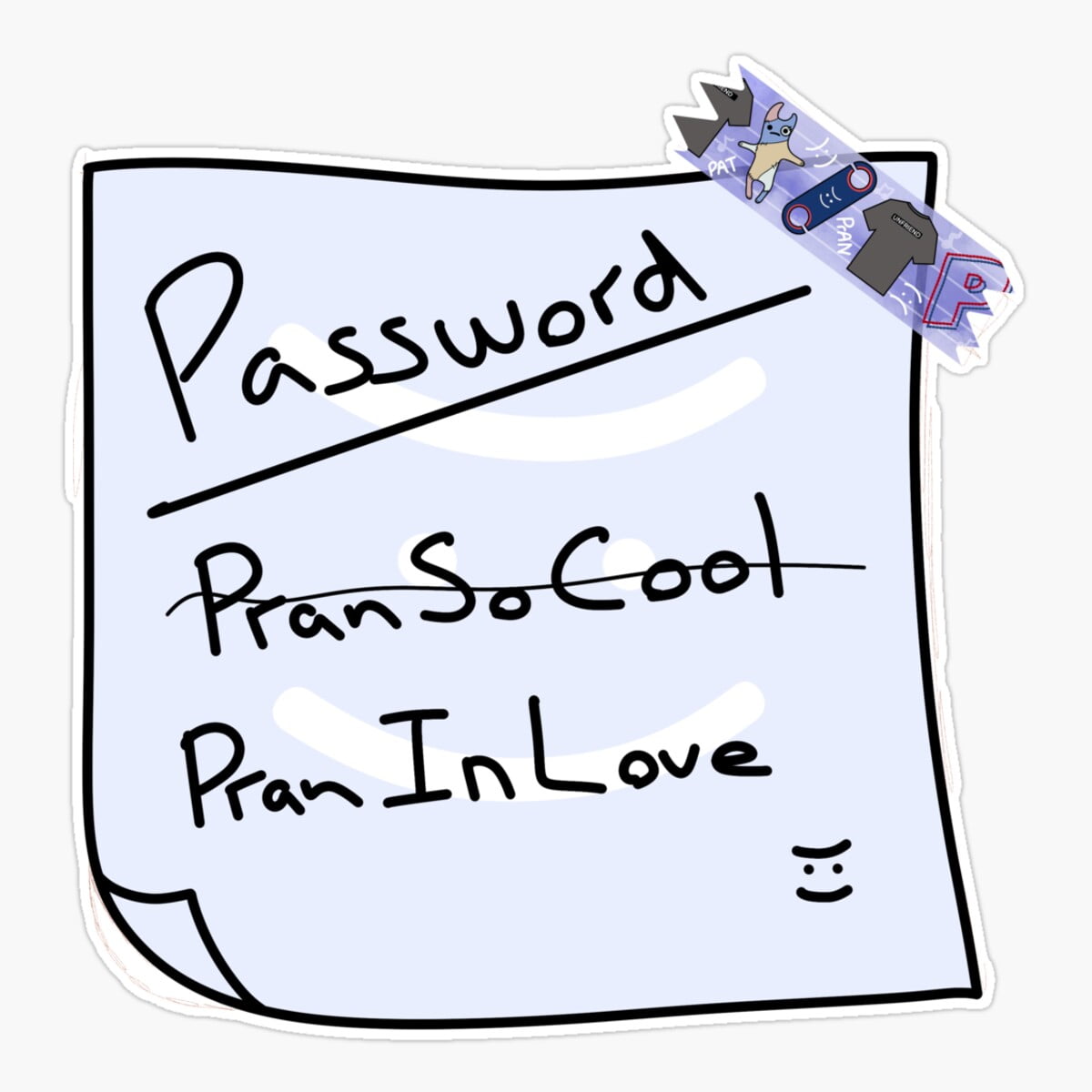 Maneki Bad Buddy - Pran’S Pword Er, Phone Decal Water Bottle Stickers ...