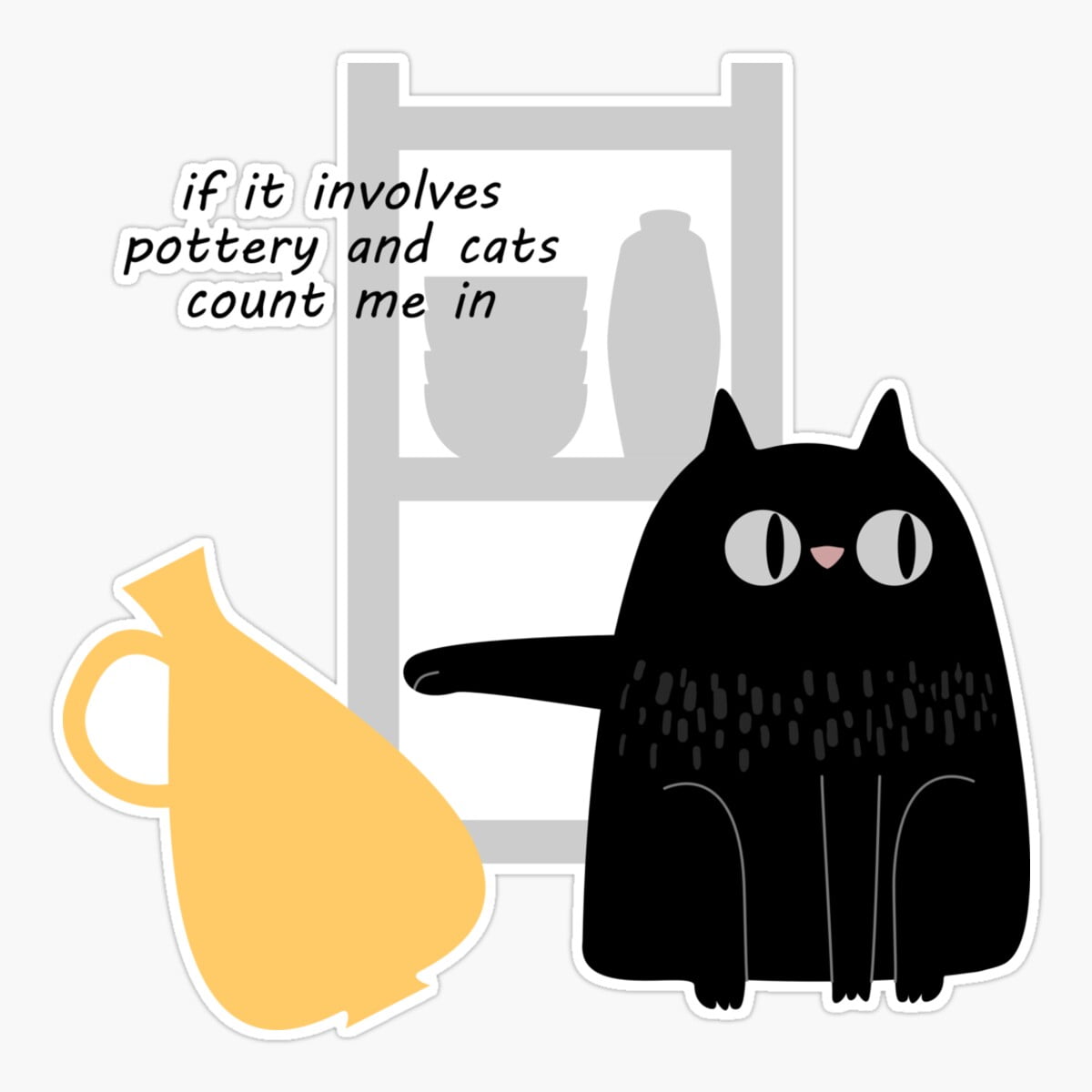 Maneki Bad Pottery Cat Er, Phone Decal Water Bottle Stickers Car Decals ...