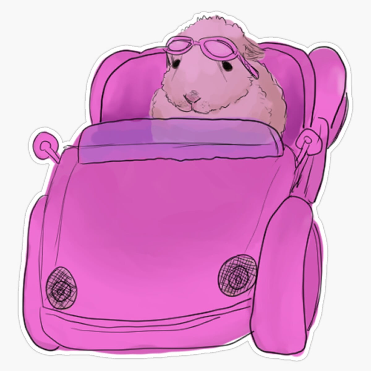 Maneki Baddie Hamster Er, Phone Decal Water Bottle Stickers Car Decals ...