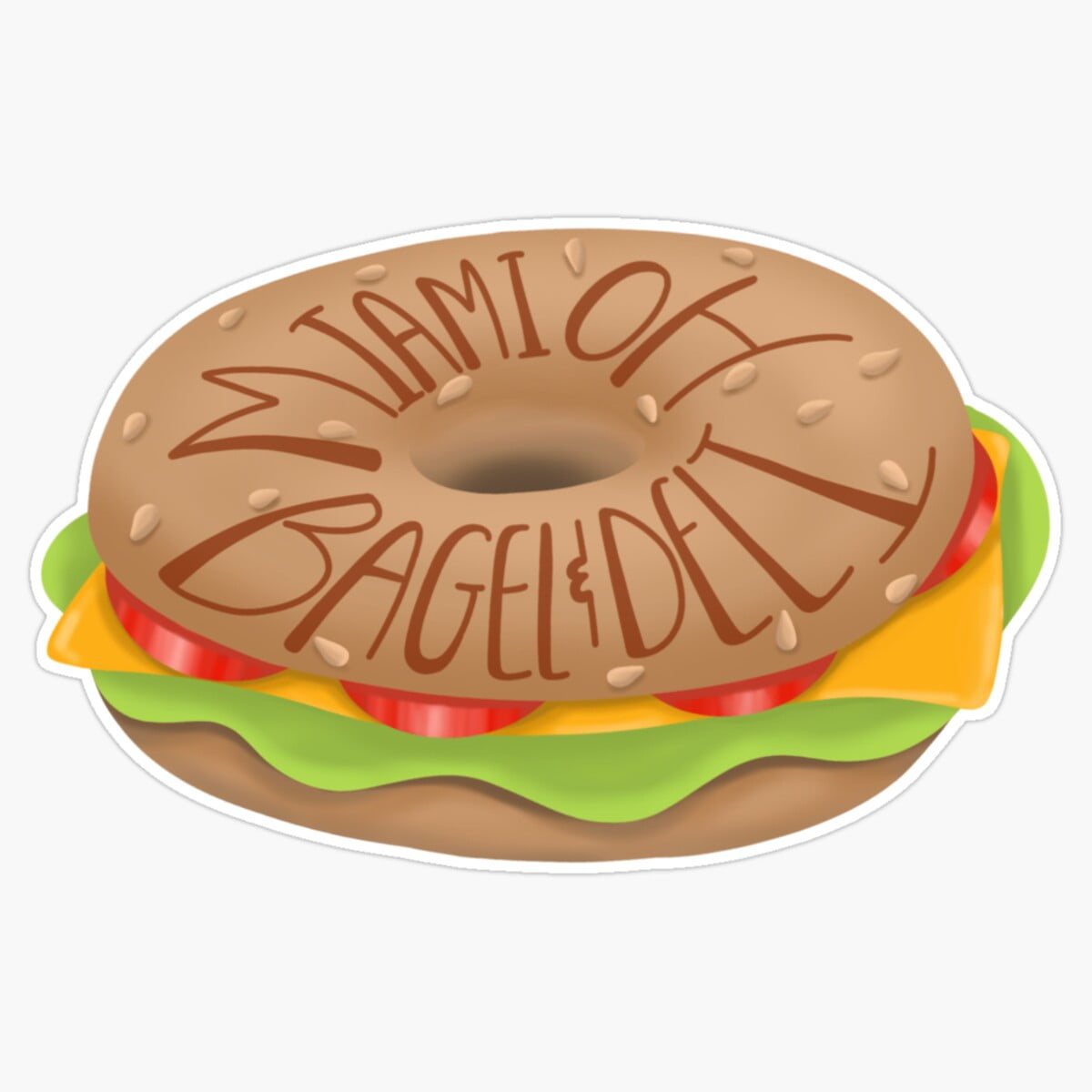 Maneki Bagel And Deli University Er, Phone Decal Water Bottle Stickers ...