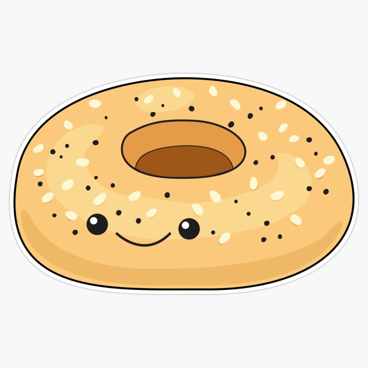 Maneki Bagel Er, Phone Decal Water Bottle Stickers Car Decals, Funny ...