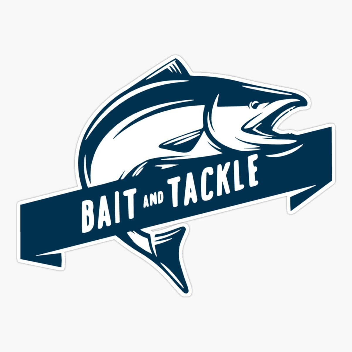 Maneki Bait And Tackle Isherman Design Er, Phone Decal Water Bottle ...