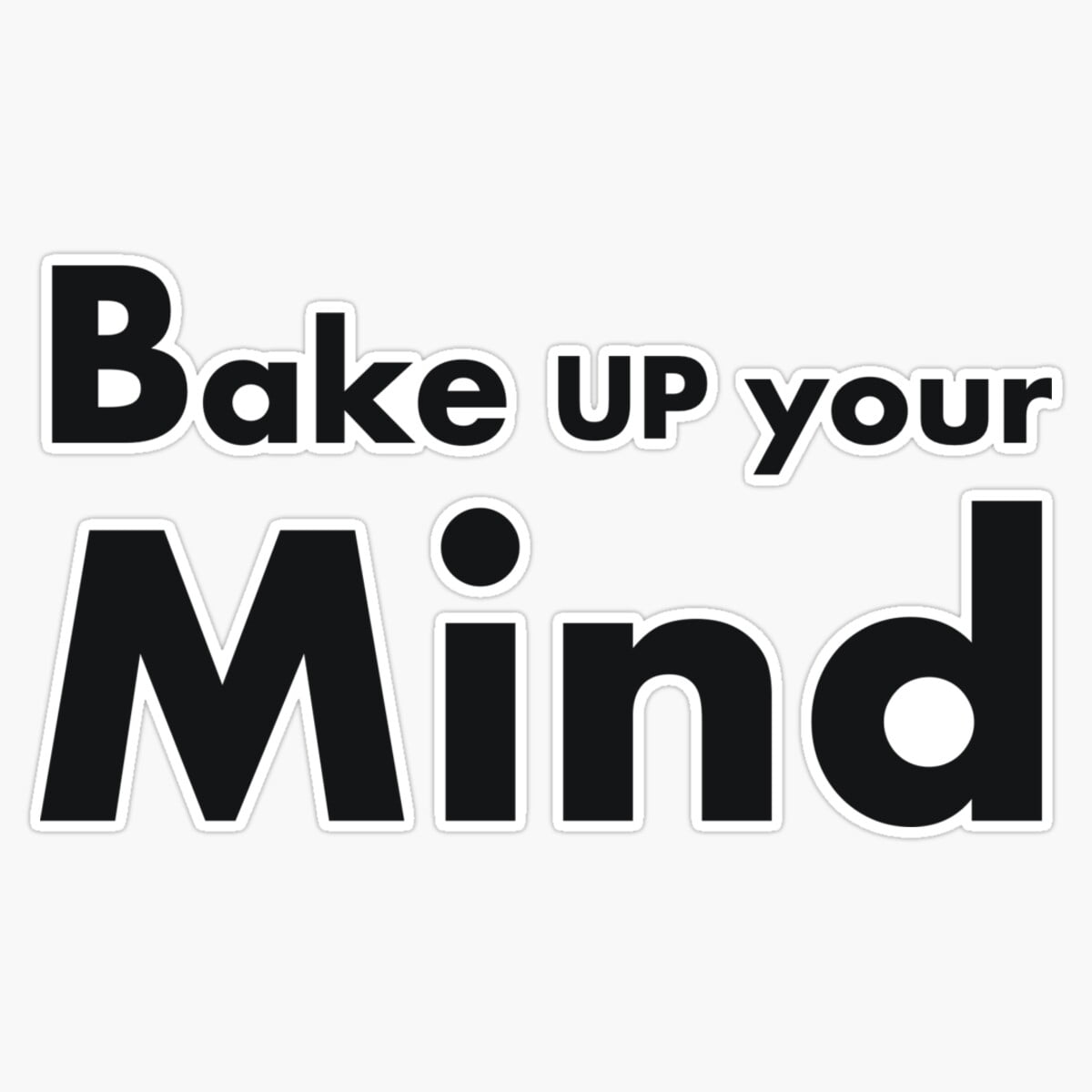 Maneki Bake Up Your Mind Er, Phone Decal Water Bottle Stickers Car ...