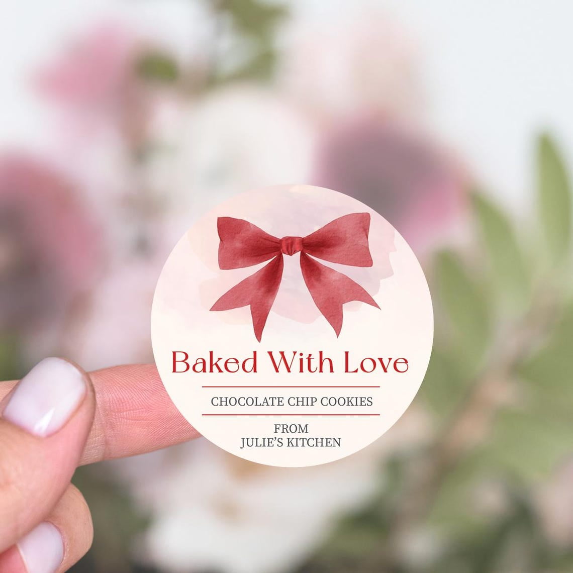 Maneki Baked With Love Ers, Coquette Bow Baking Labels, Valentines ...