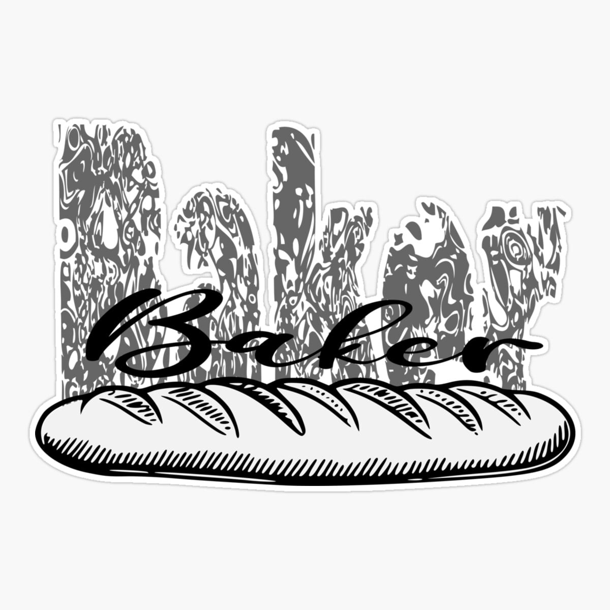 Maneki Baker Sticker, Phone Decal Water Bottle Stickers Car Decals ...