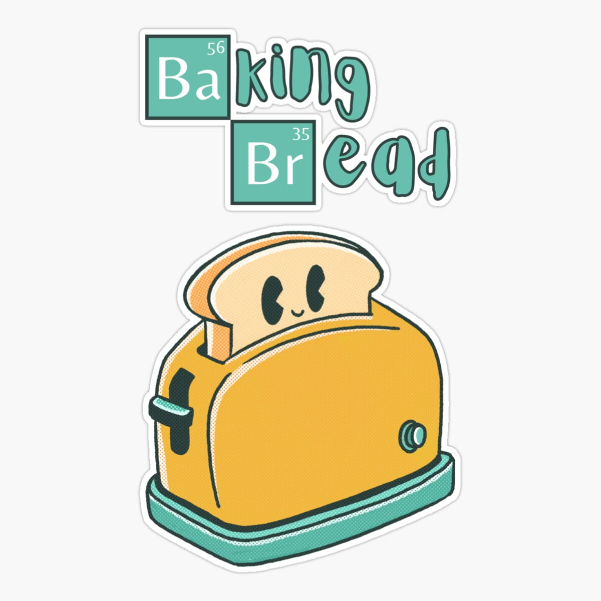 Maneki Baking Bread - Unny Pop Culture Design Sticker, Phone Decal ...