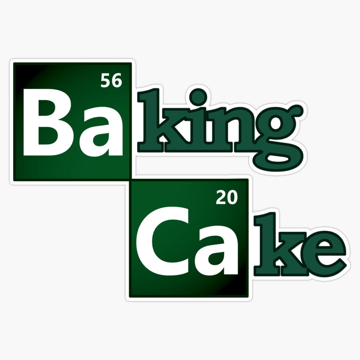Maneki Baking Cake Elements Periodic Table Parody Er, Phone Decal Water ...