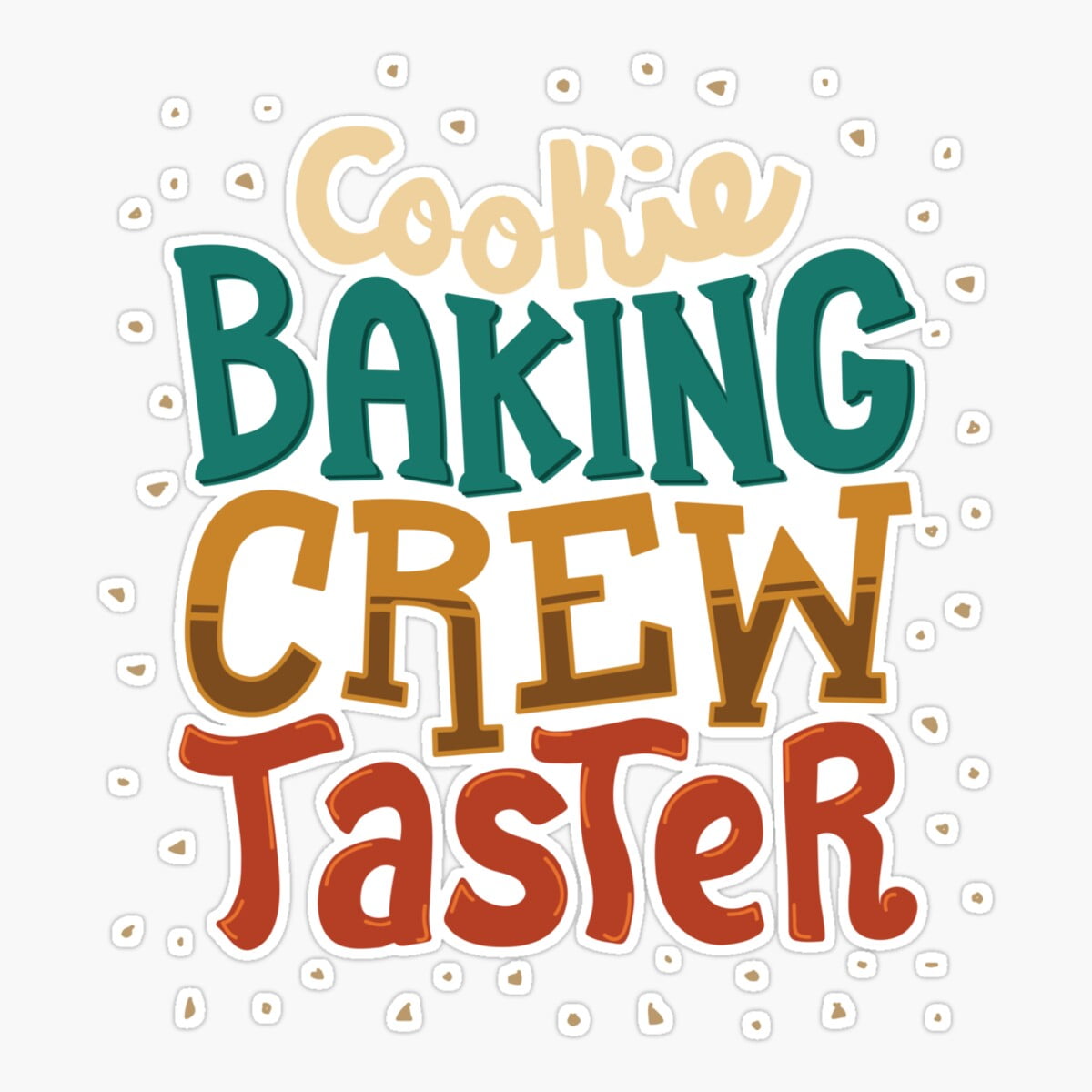 Maneki Baking & Cookies, Cookie Baking Crew Sticker, Phone Decal Water ...