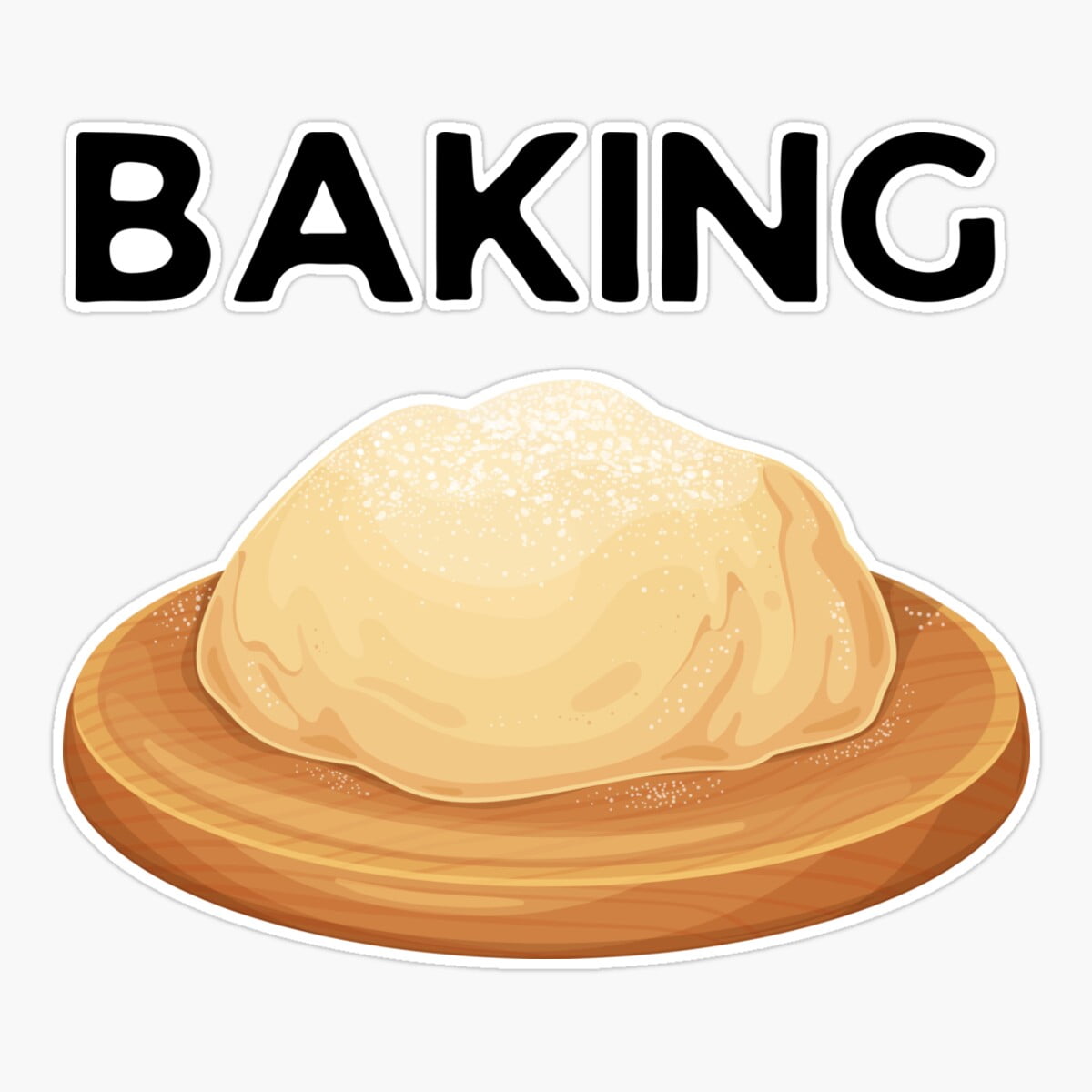 Maneki Baking Dough Simple Design Sticker, Phone Decal Water Bottle ...