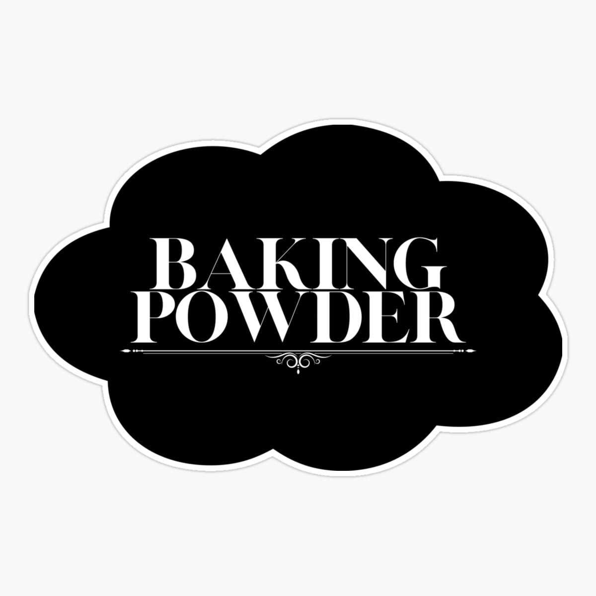 Maneki Baking Powder Label Sticker, Phone Decal Water Bottle Stickers ...