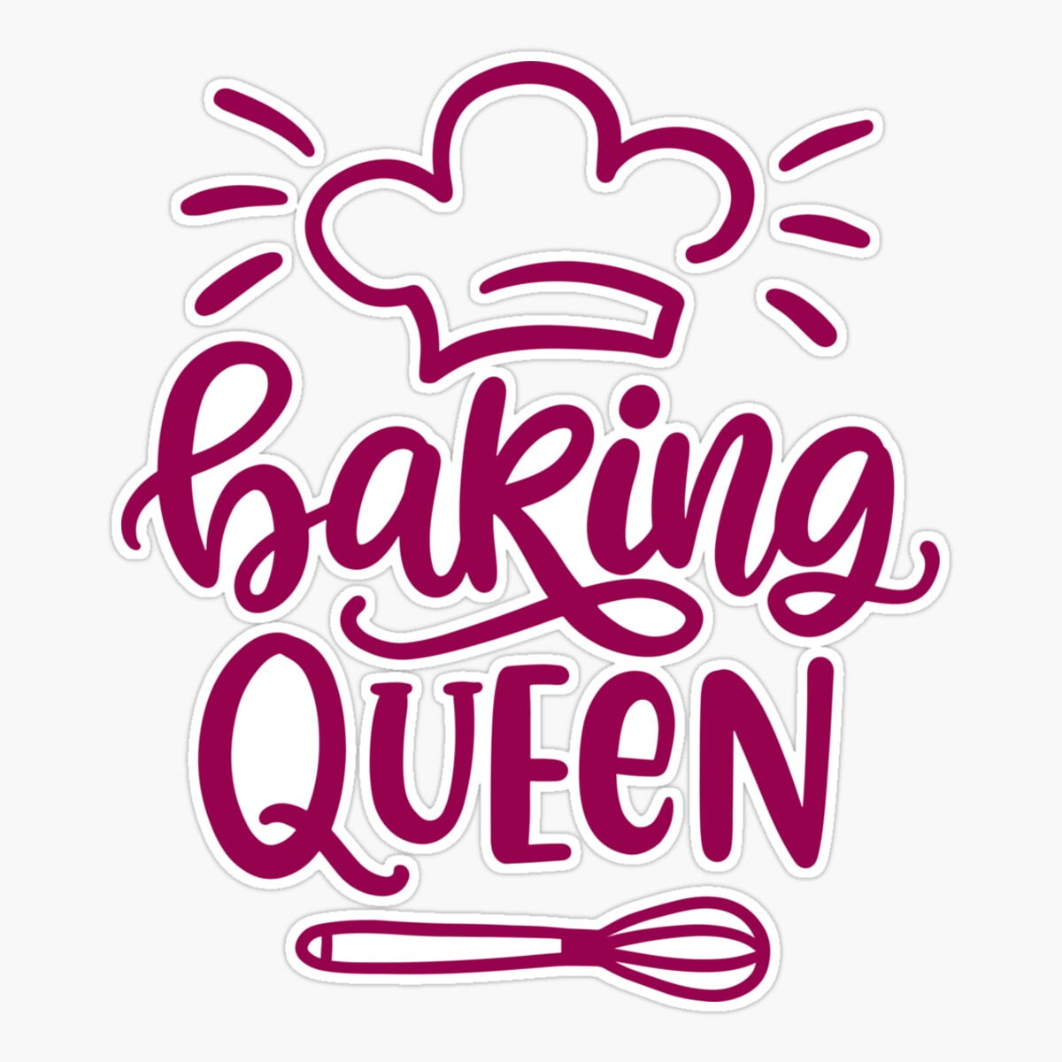 Maneki Baking Queen, Queen O The Kitchen, Kitchen, Baker Sticker, Phone ...