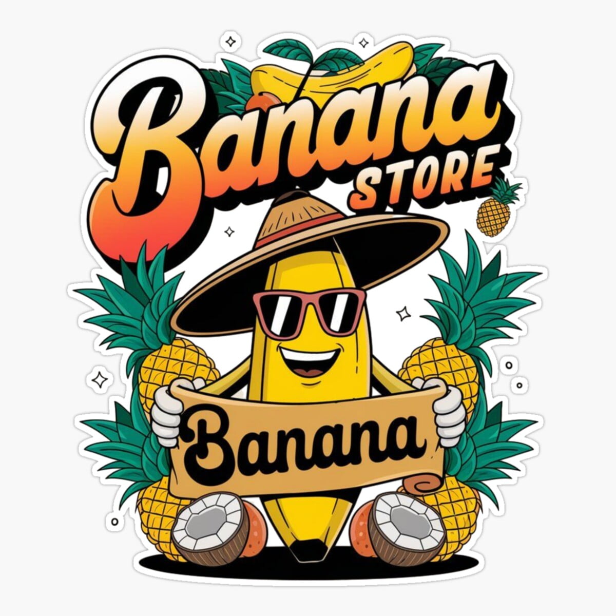 Maneki Banana Store - Banana Power - I'M Banana - Go Bananas Er, Phone Decal Water Bottle ...