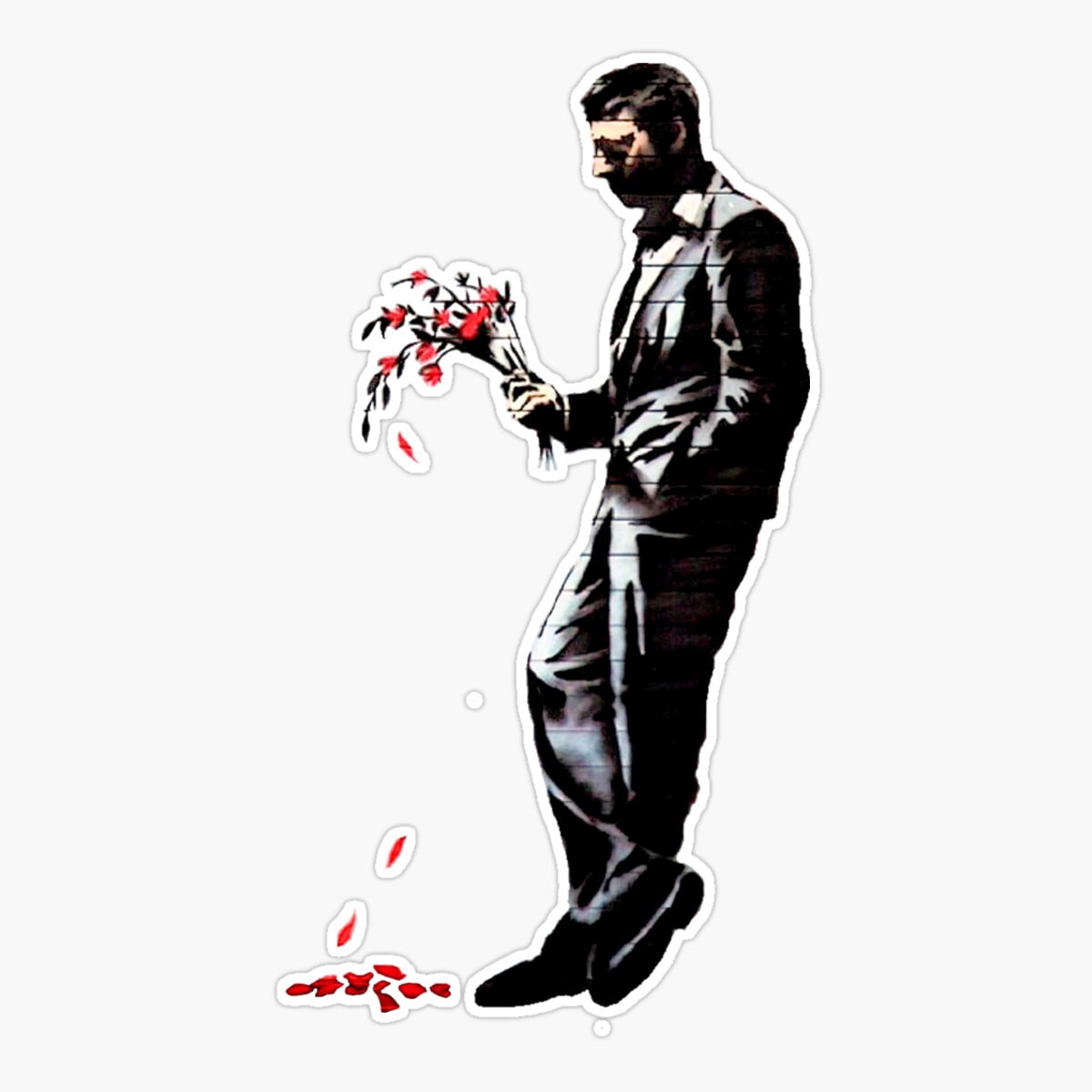 Maneki Banksy - Stood Up, Manhattan Sticker, Phone Decal Water Bottle ...
