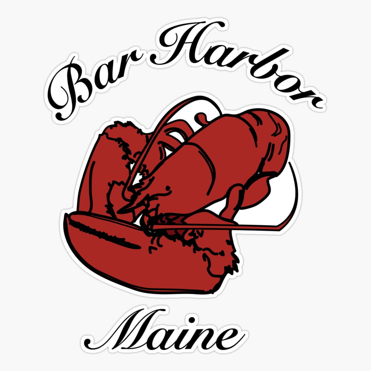 Maneki Bar Harbor Me Sticker, Phone Decal Water Bottle Stickers Car ...