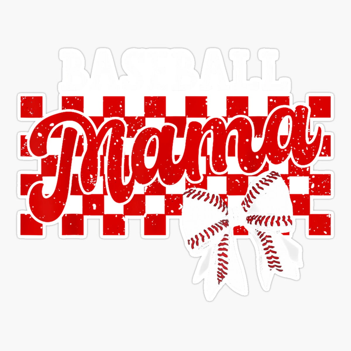 Maneki Baseball Mama Coquette Bow Game Day Baseball Mom Mother Er ...