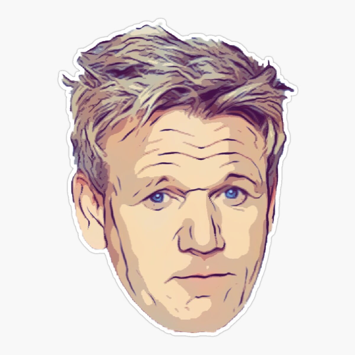 Maneki Basic Daddy Ramsay Sticker, Phone Decal Water Bottle Stickers ...