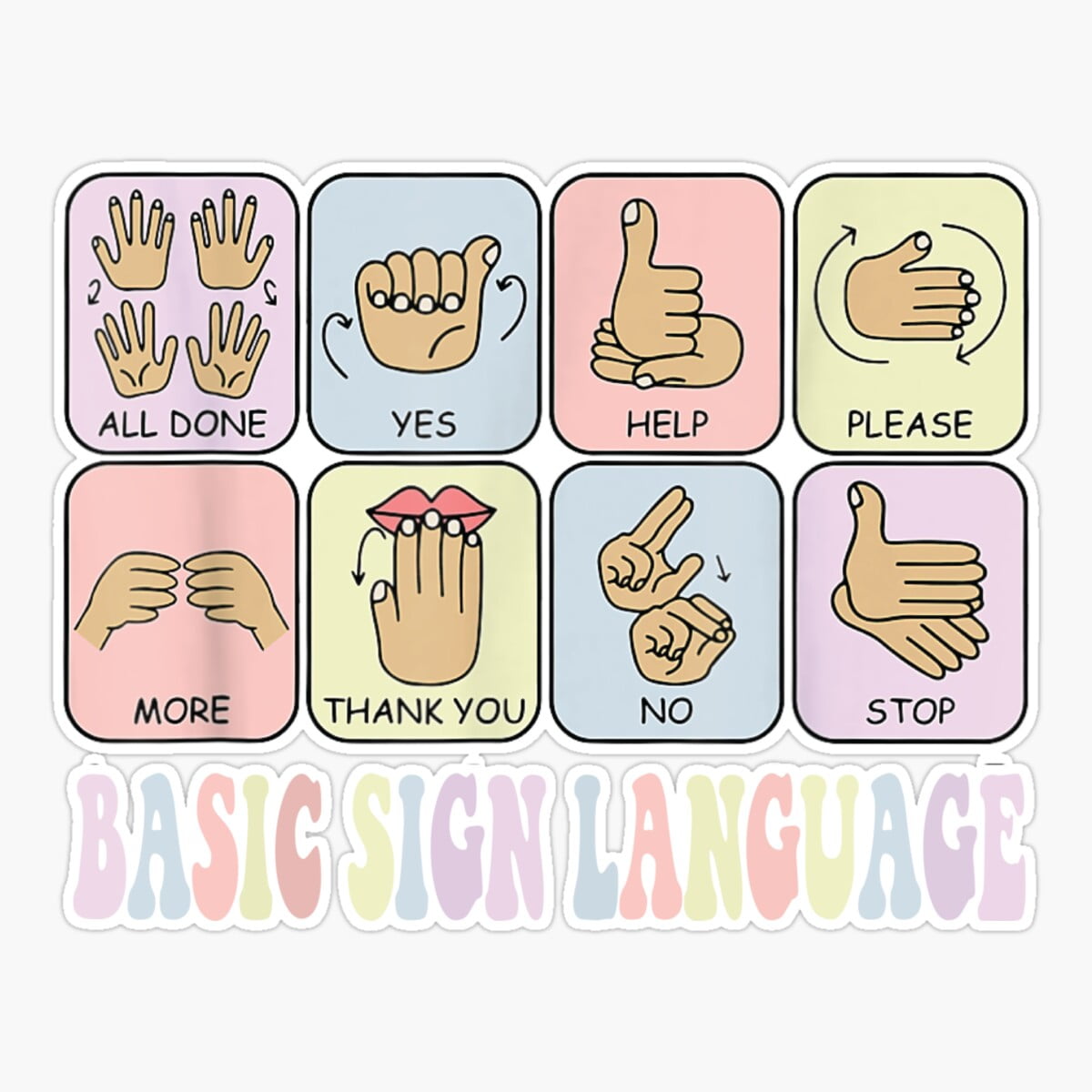 Maneki Basic Sign Language Speech Language Pathologist Aac Sped Teacher ...