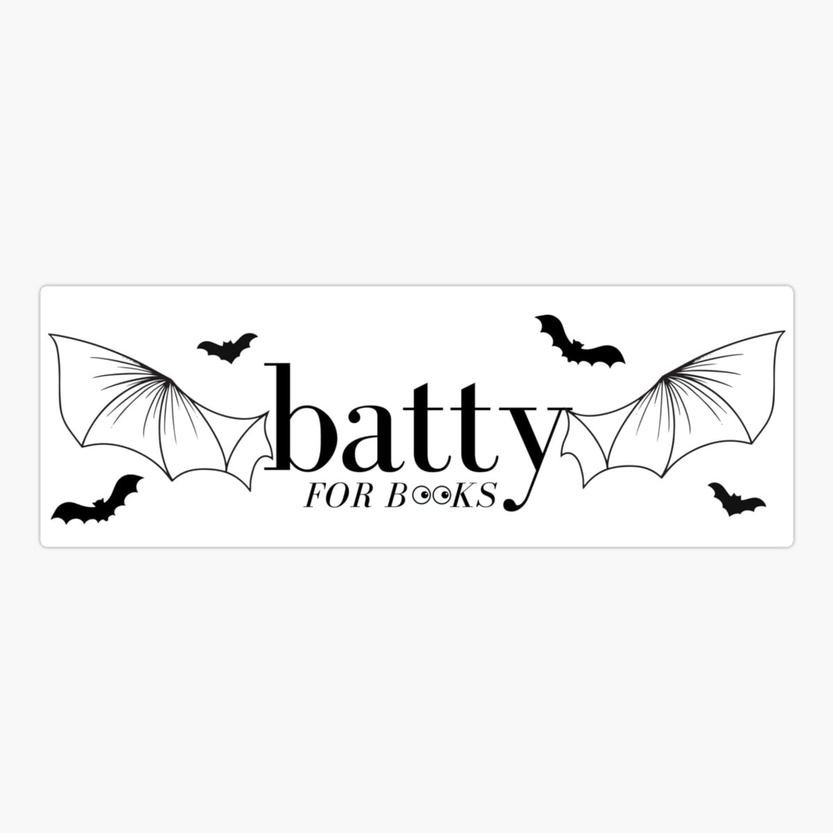 Maneki Batty Or Books Sticker, Phone Decal Water Bottle Stickers Car Decals, Funny Birthday Gift ...