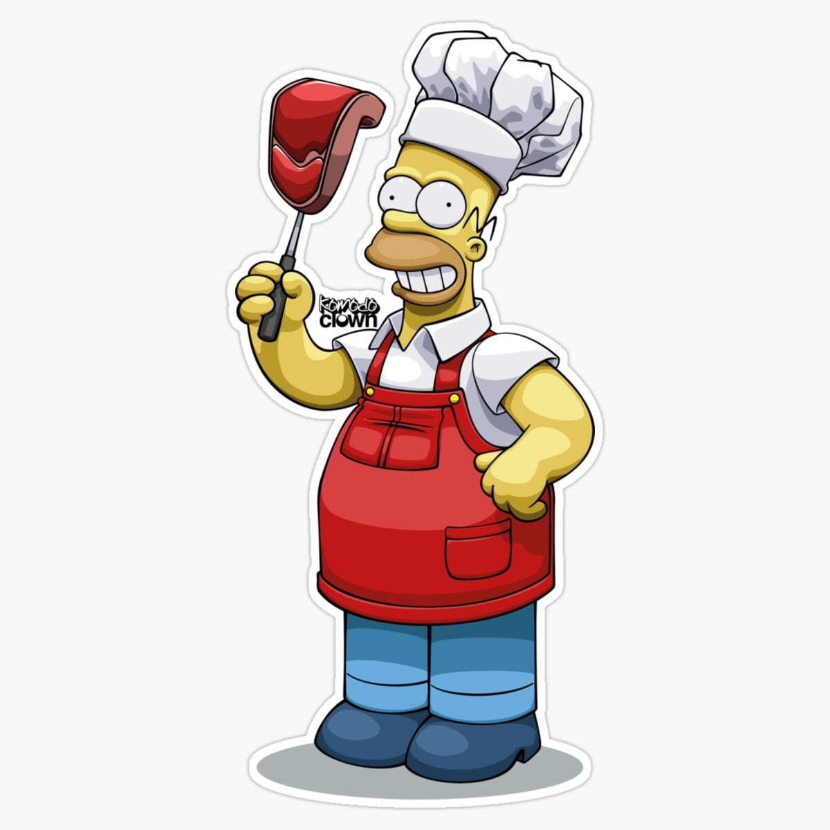 Maneki Bbq Homer Er, Phone Decal Water Bottle Stickers Car Decals ...